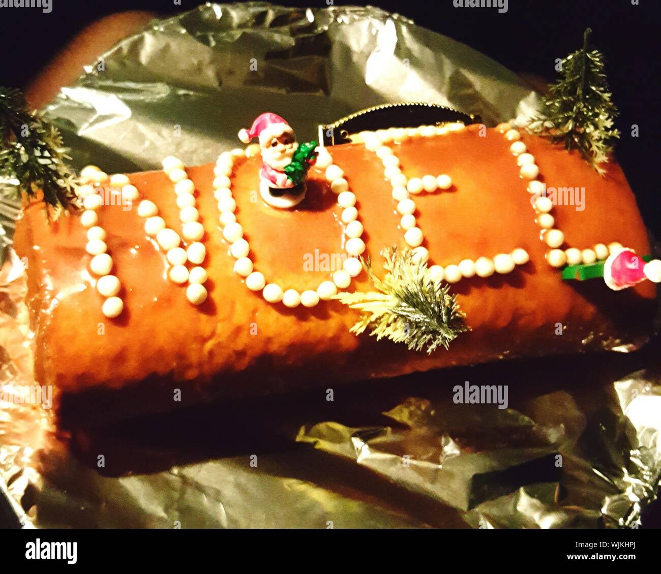 Log yule hi-res stock photography and images - Alamy