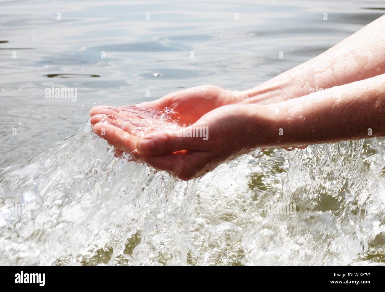 hand and splashing cold drink water showing nature concept Stock Photo ...