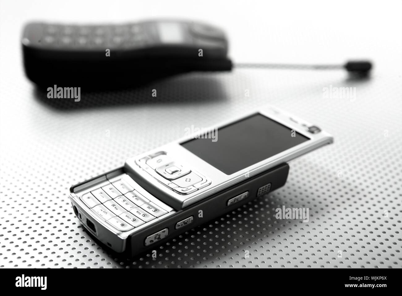 New and old mobile phones. How fast evolution in phones changes shapes ...