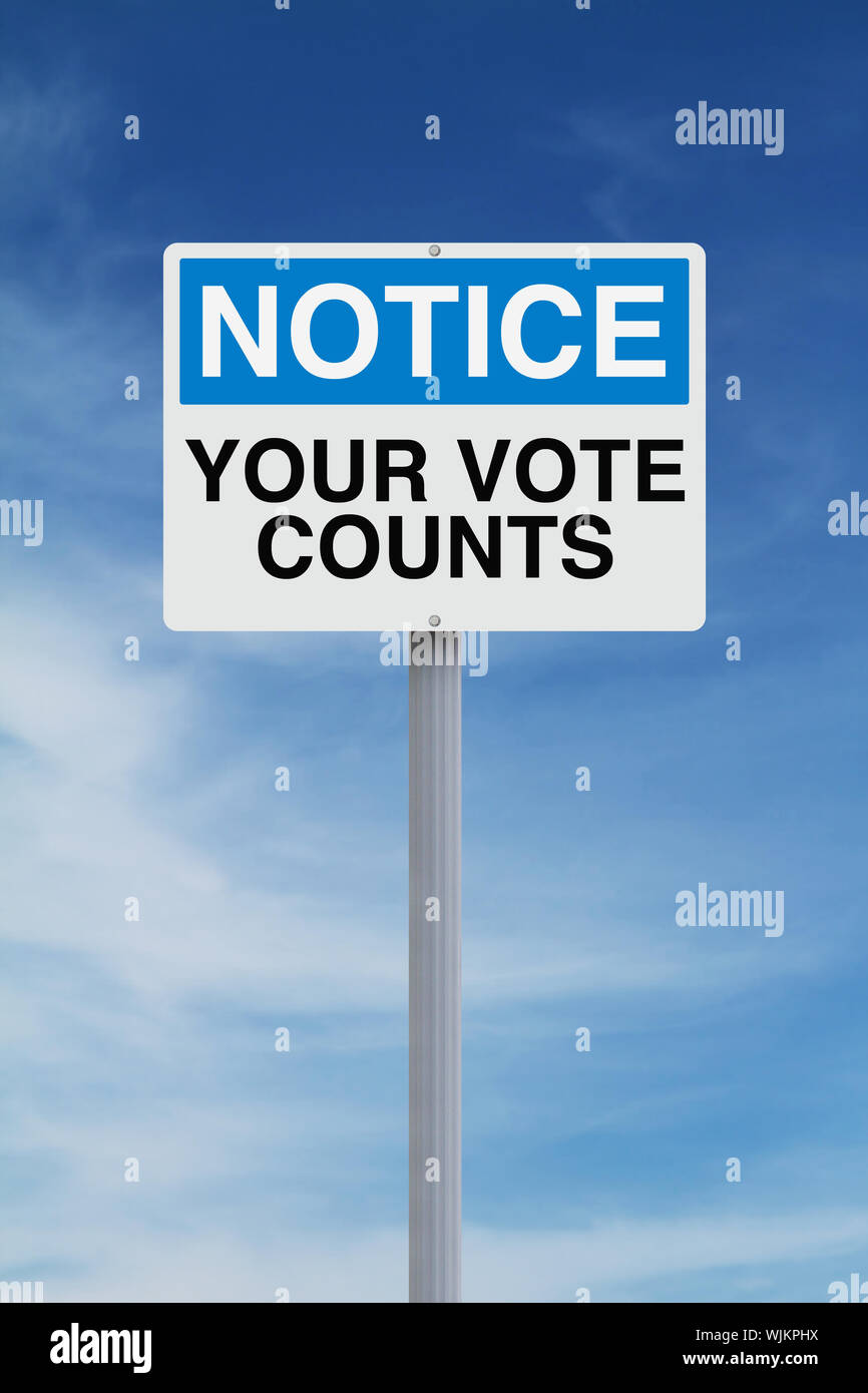 Your Vote Counts Stock Photo - Alamy