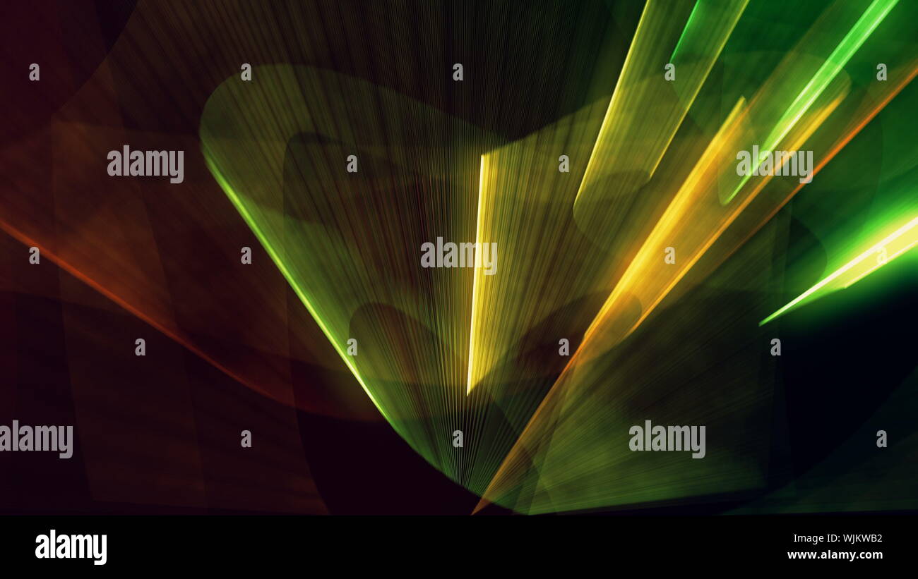 Laser neon red and green light rays flash and glow Stock Photo - Alamy