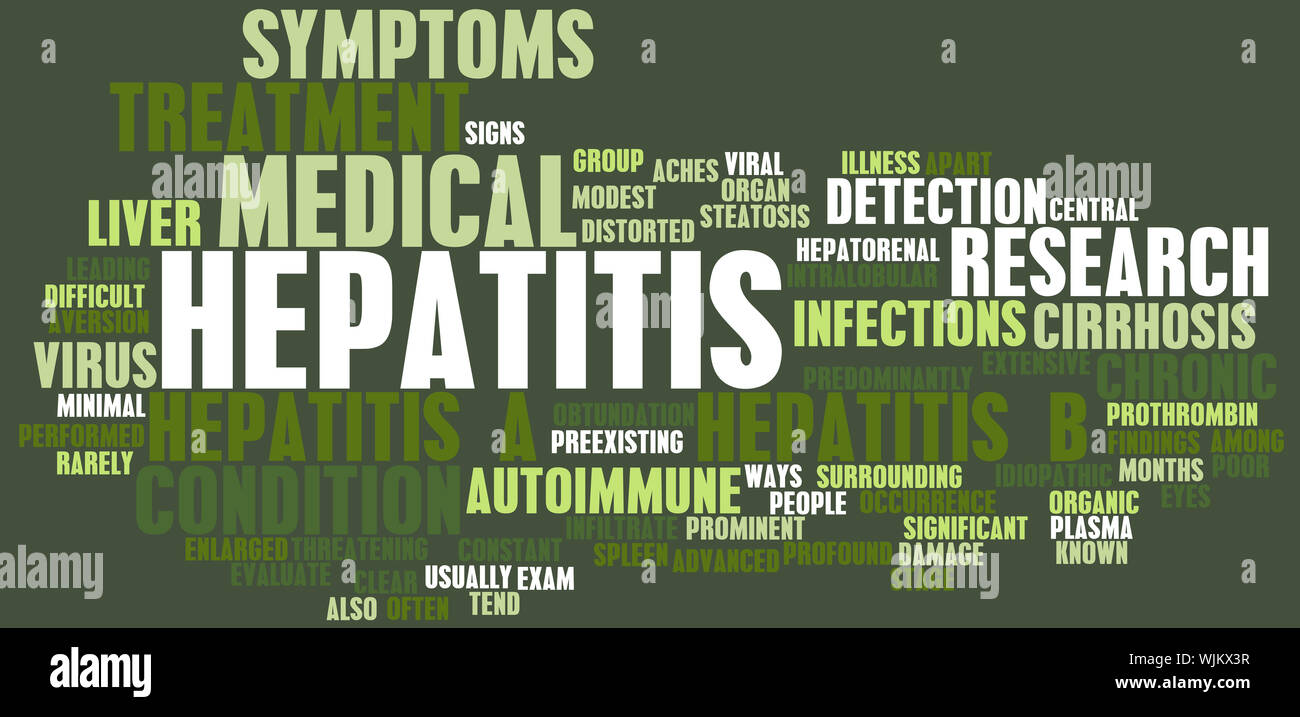 Hepatitis Medical Concept as an Infection Art Stock Photo - Alamy