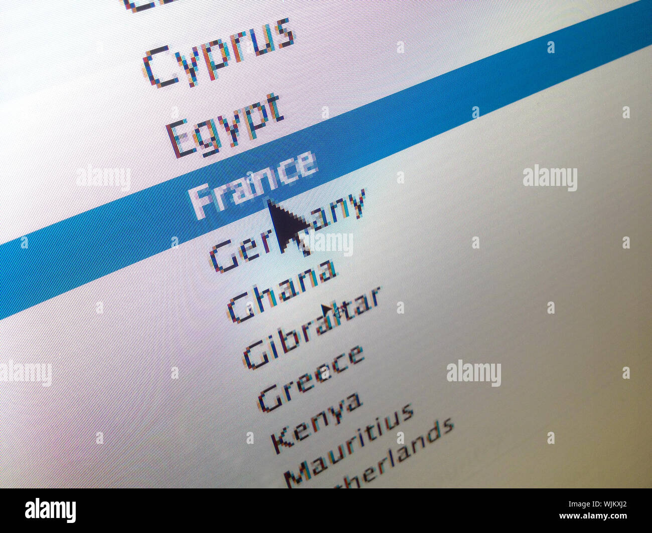 Text screen frame hi-res stock photography and images - Alamy