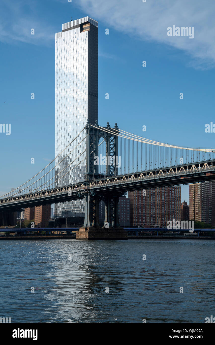 DUMBO - Down Under the Manhattan Bridge Overpass Stock Photo - Alamy