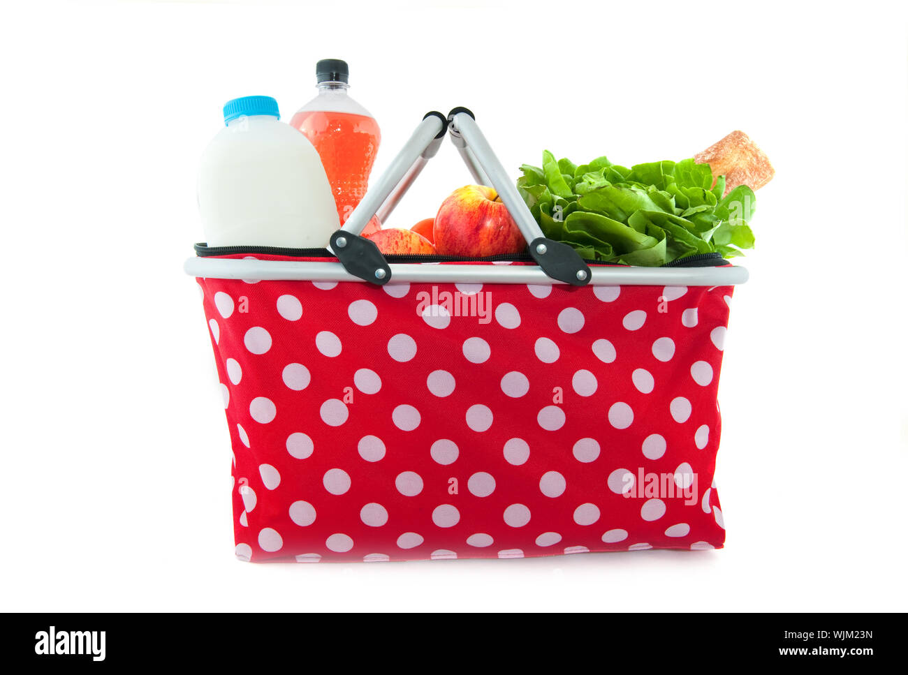 shopping bag with daily products from the grocery Stock Photo - Alamy
