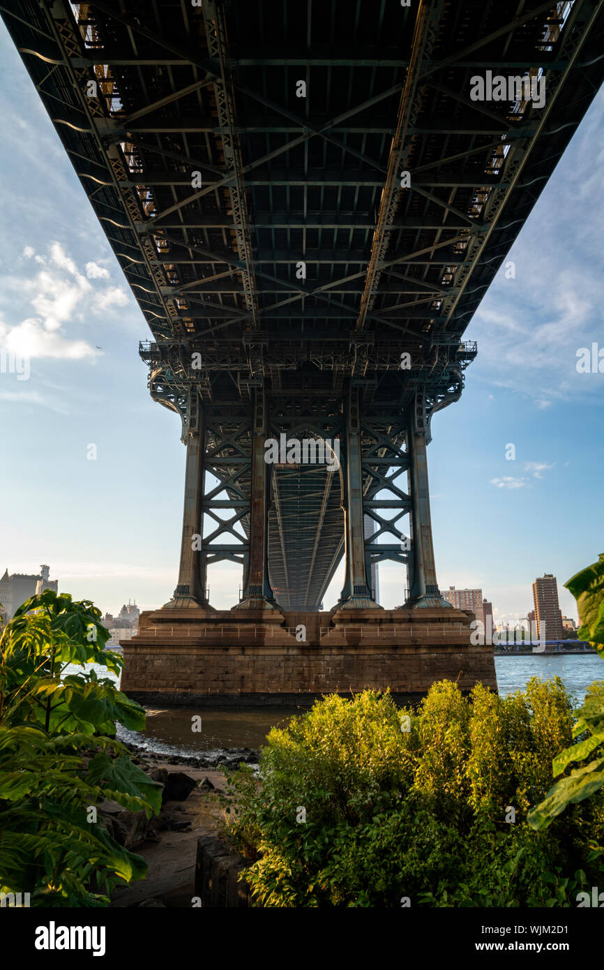 DUMBO - Down Under the Manhattan Bridge Overpass Stock Photo - Alamy