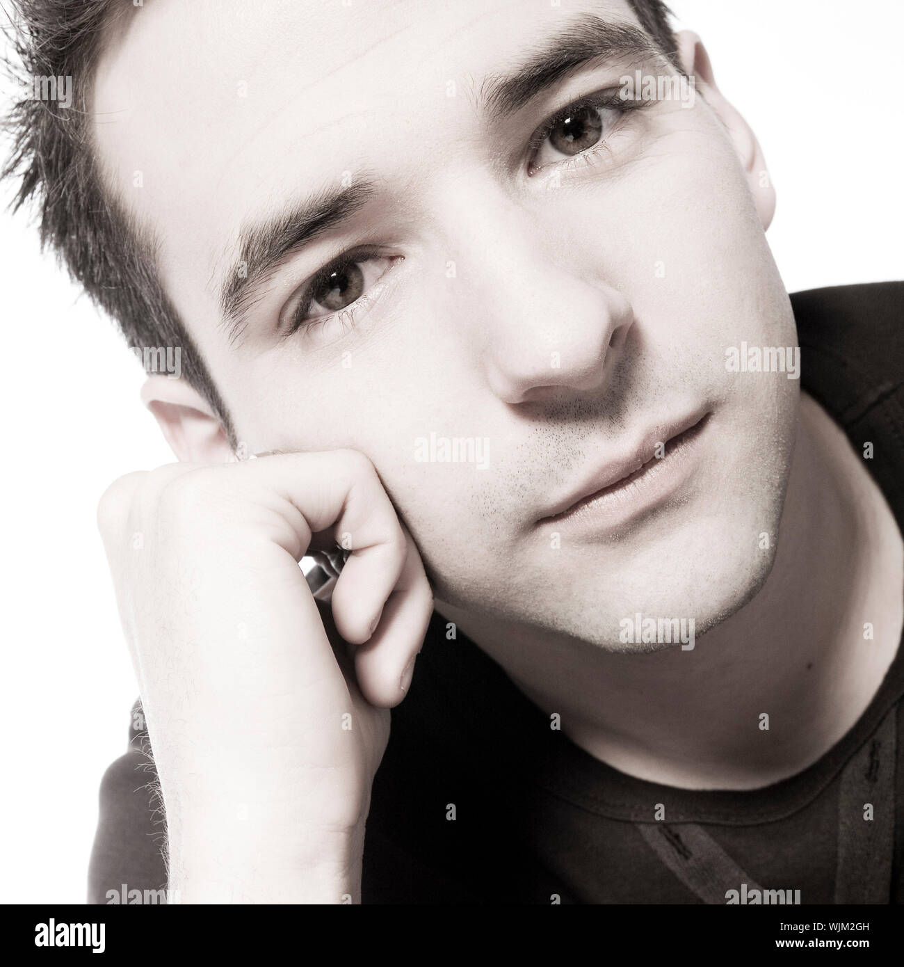 a beauty model portrait taken in the studio Stock Photo - Alamy