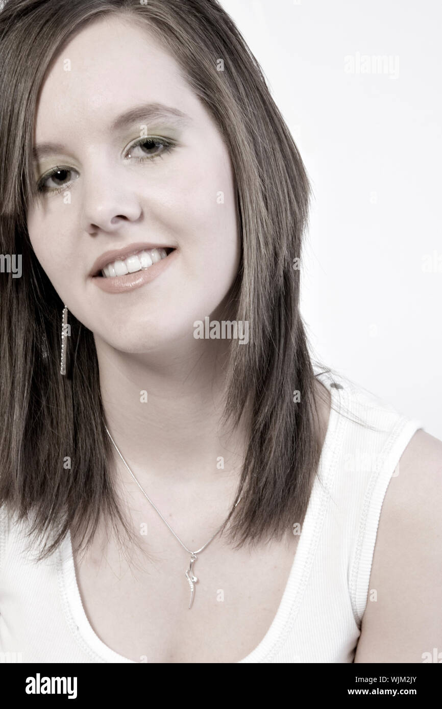 a beauty model portrait taken in the studio Stock Photo - Alamy