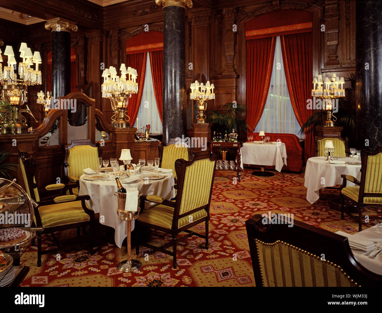 Historic view of the Willard Room Restaurant located in the Willard ...
