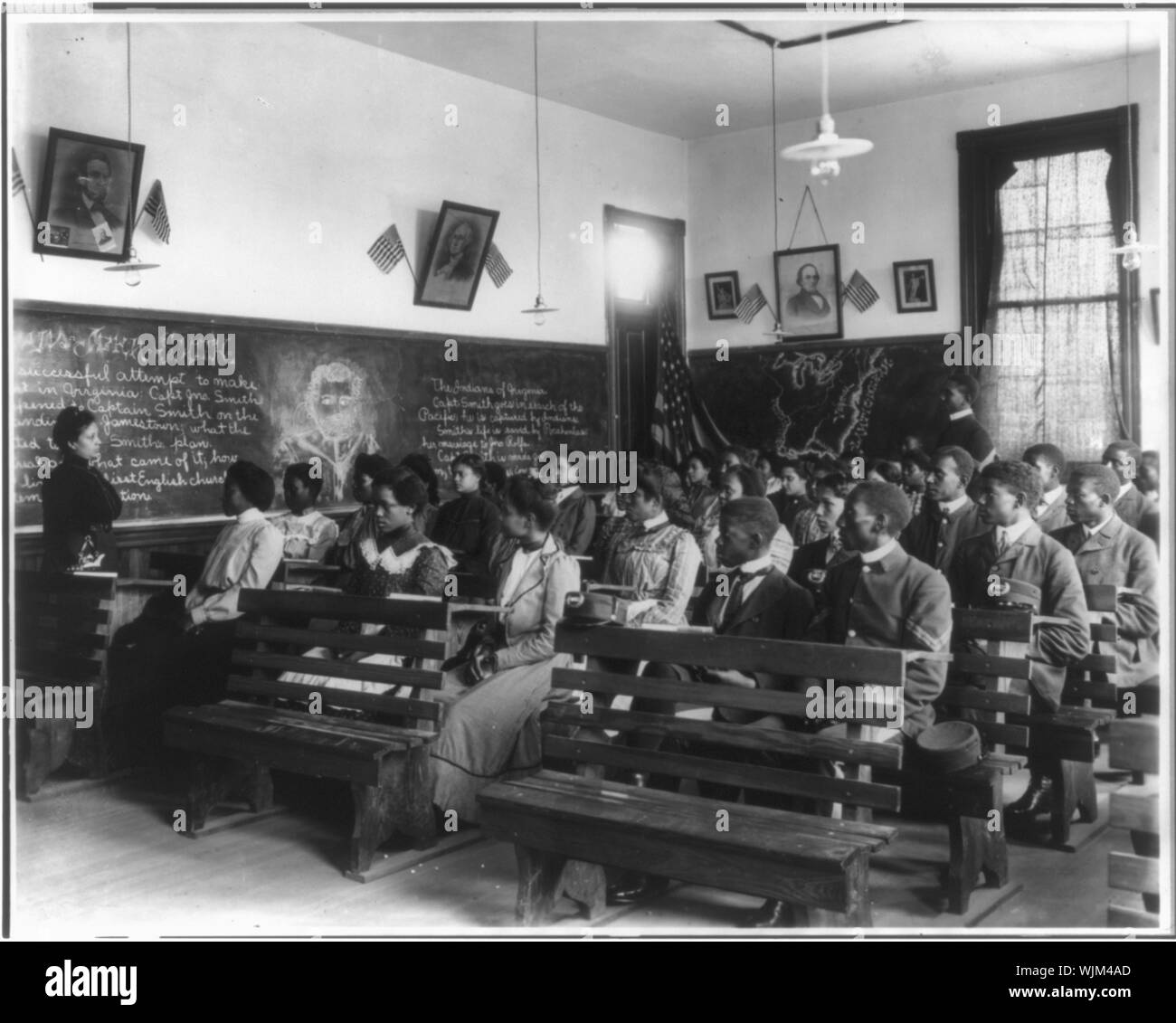 History class, Tuskegee Institute, Tuskegee, Alabama Stock Photo - Alamy