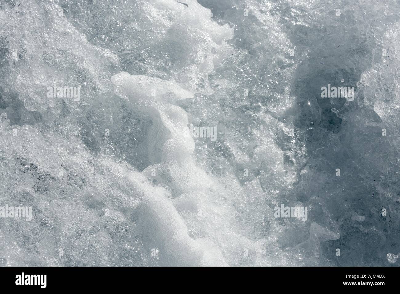 Blue water textures, waves foam, action, mediterranean sea Stock Photo ...