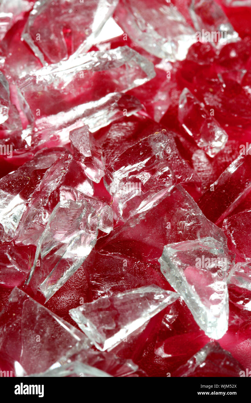 Shattered Glass On The Floor With Blood