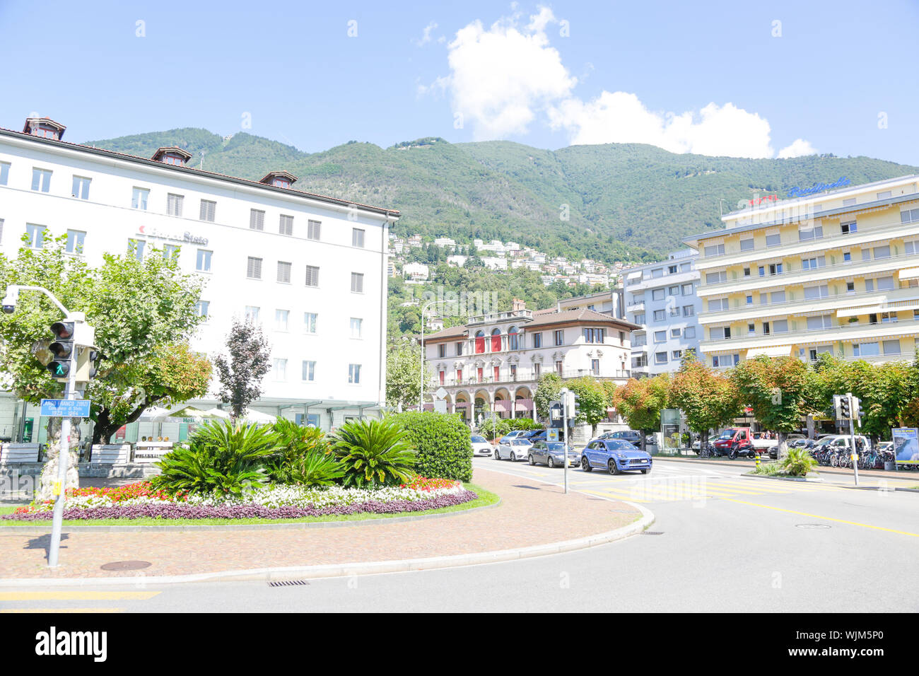 Locarno, swiss city on the lake, in a sunny day Stock Photo - Alamy