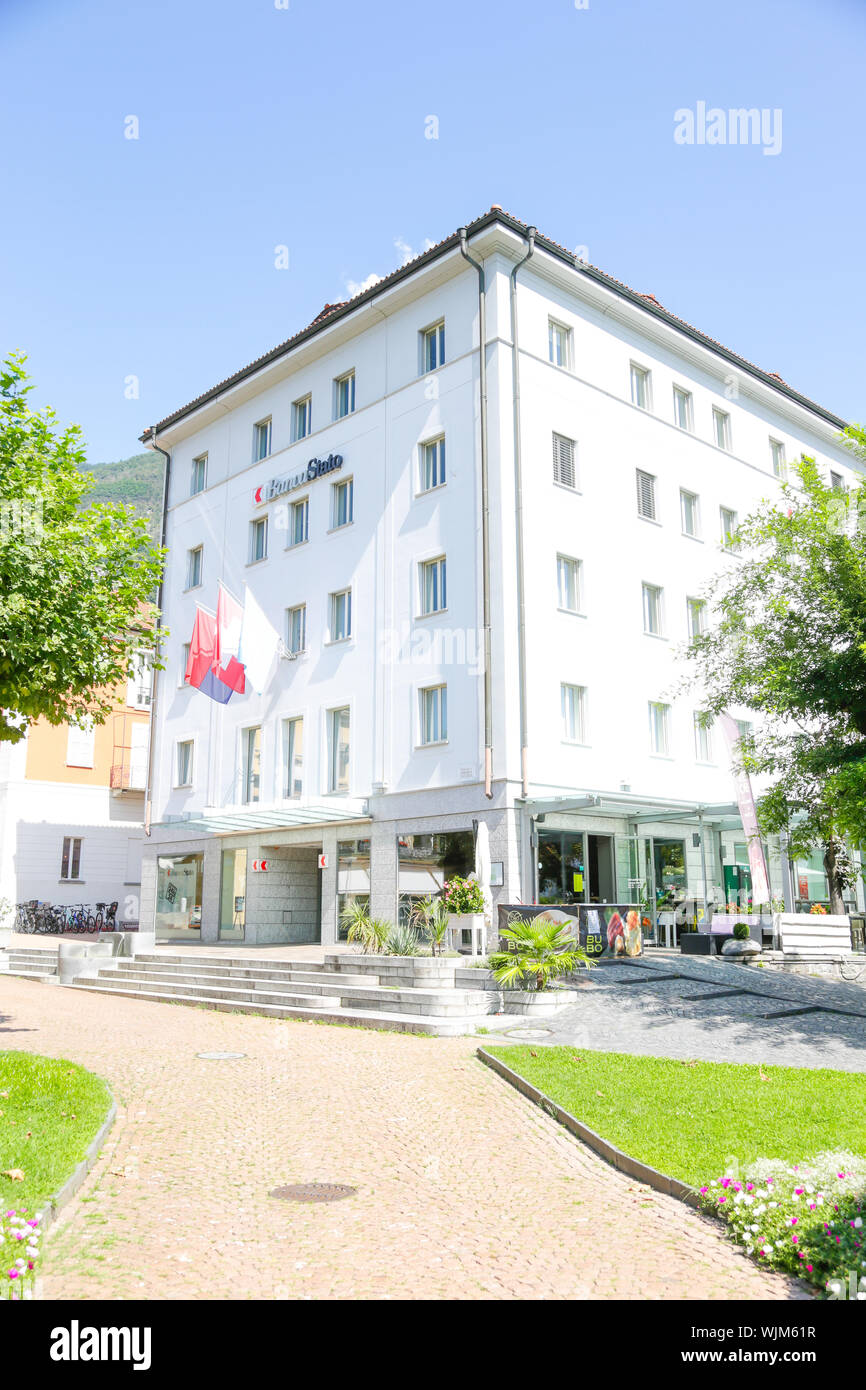 Locarno, swiss city on the lake, in a sunny day Stock Photo - Alamy
