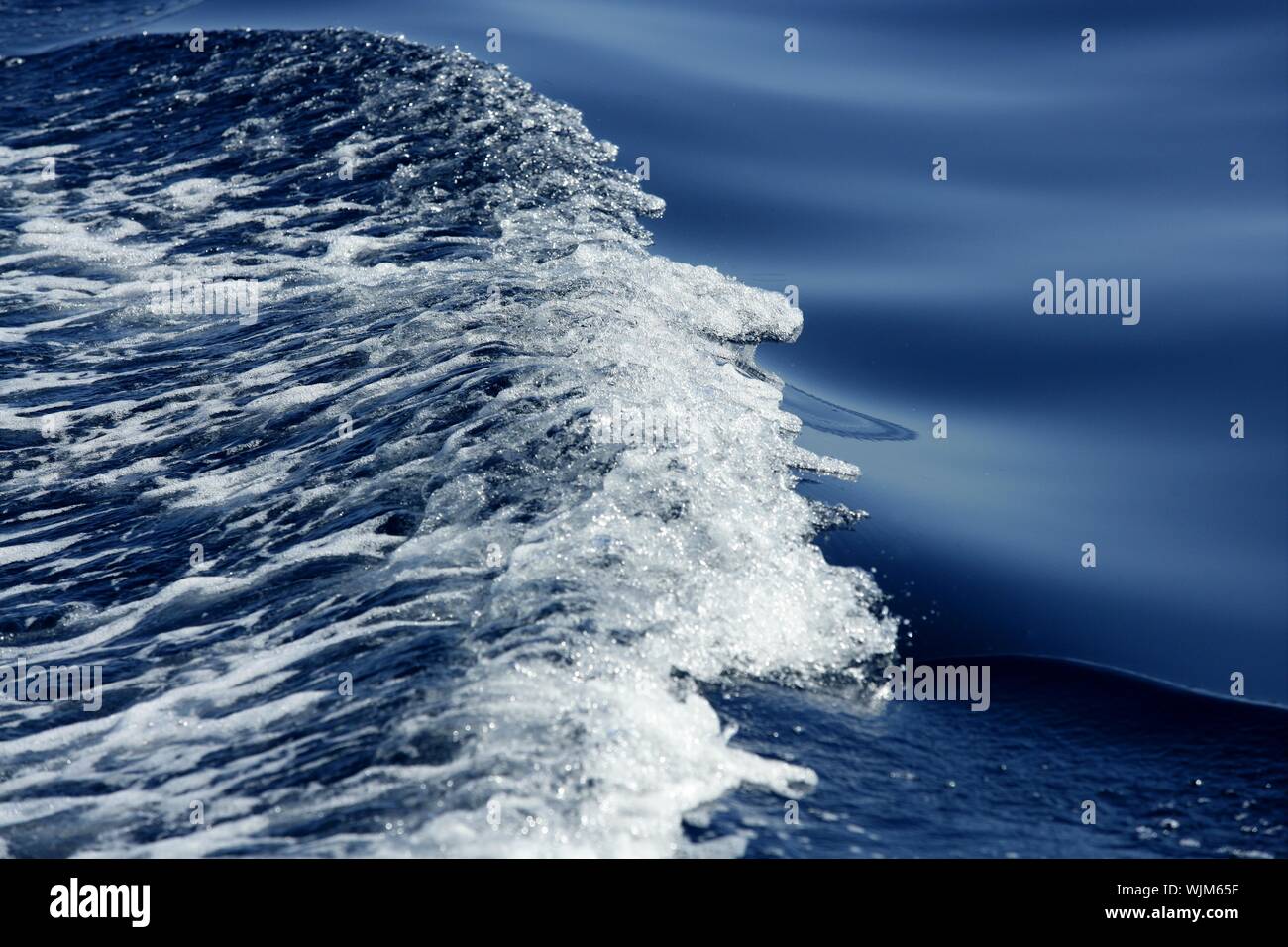 Blue water textures, waves foam, action, mediterranean sea Stock Photo ...