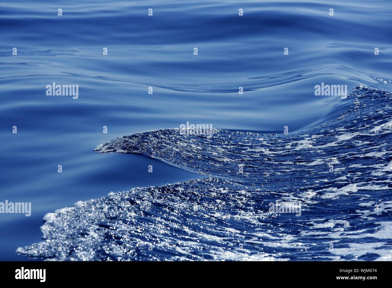 Blue water textures, waves foam, action, mediterranean sea Stock Photo ...