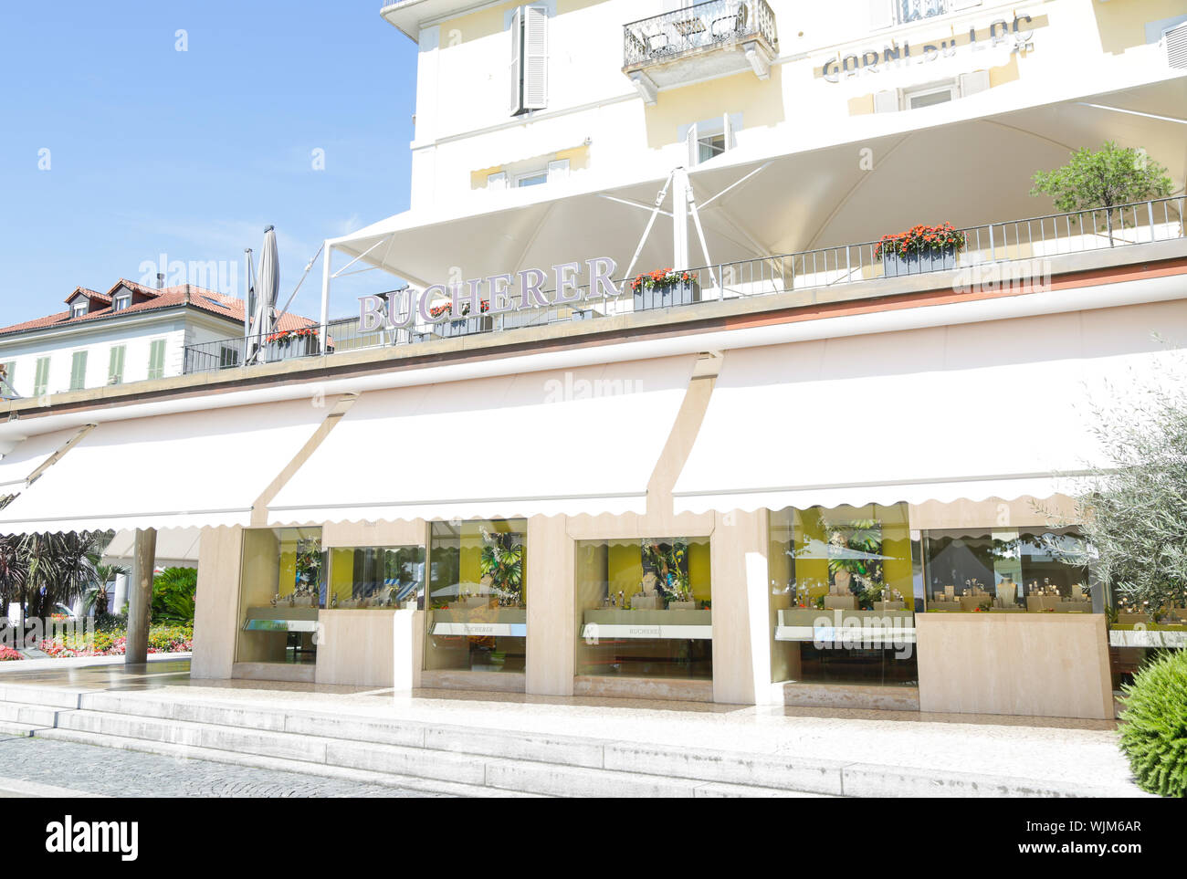 Locarno, swiss city on the lake, in a sunny day Stock Photo - Alamy