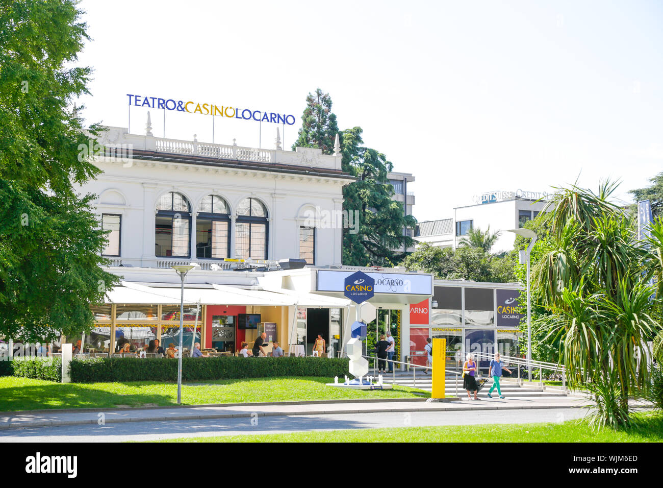 Locarno, swiss city on the lake, in a sunny day Stock Photo - Alamy