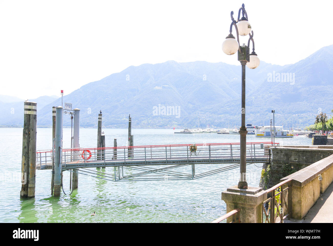 Locarno, swiss city on the lake, in a sunny day Stock Photo - Alamy