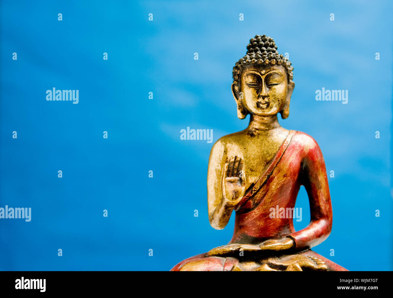 Buddha statue in a meditation position with a zen state of mind Stock ...