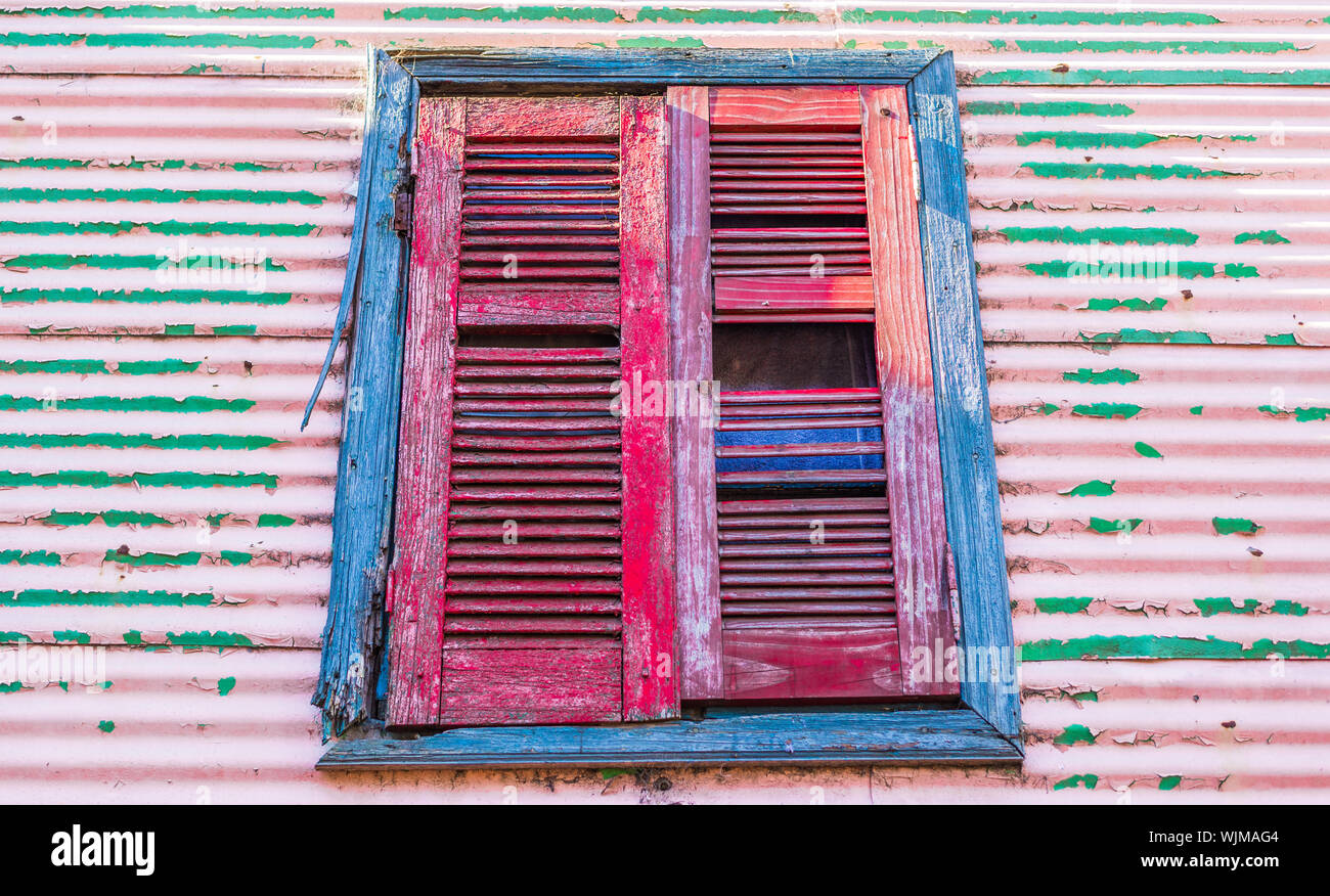 An abstract background with colorful old windows Stock Photo - Alamy