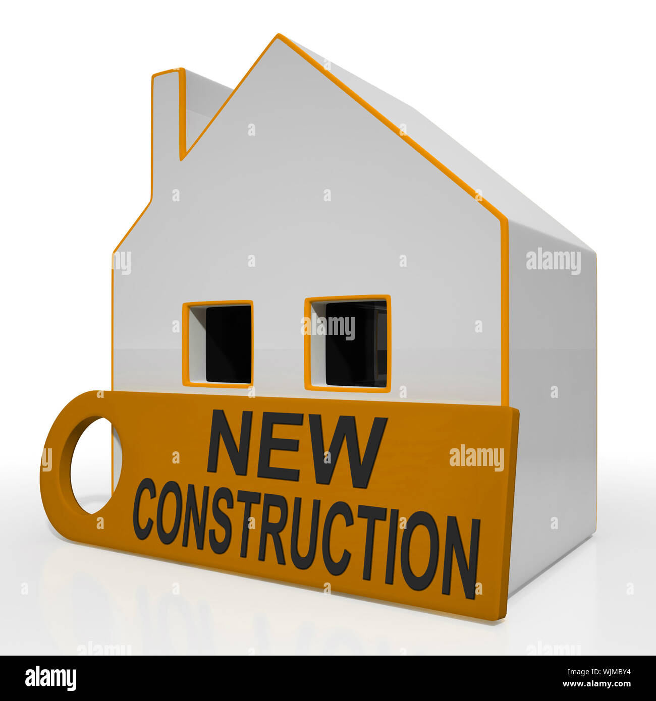 New Construction House Meaning Brand New Home Or Building Stock Photo ...