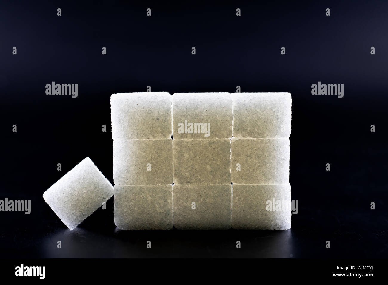 Sugar cubes were arranged in square shape Stock Photo - Alamy