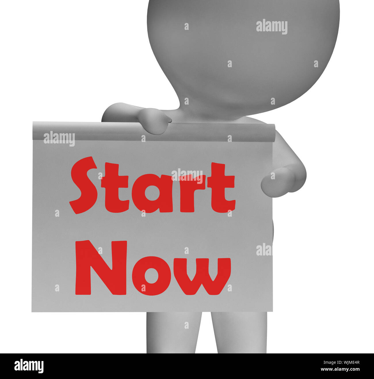 Start Now Sign Showing Begin Or Do Immediately Stock Photo - Alamy