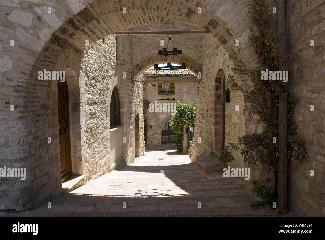 little small Alley in Italy Stock Photo - Alamy
