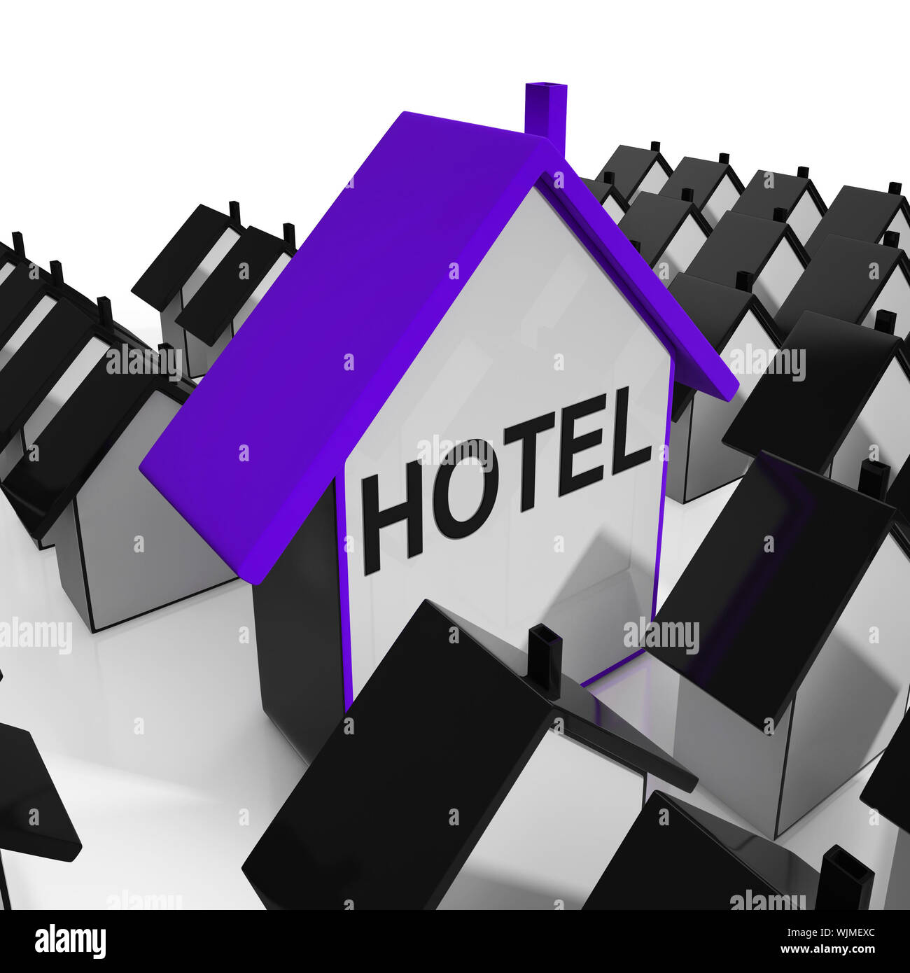 Hotel House Showing Place To Stay And Units Stock Photo - Alamy