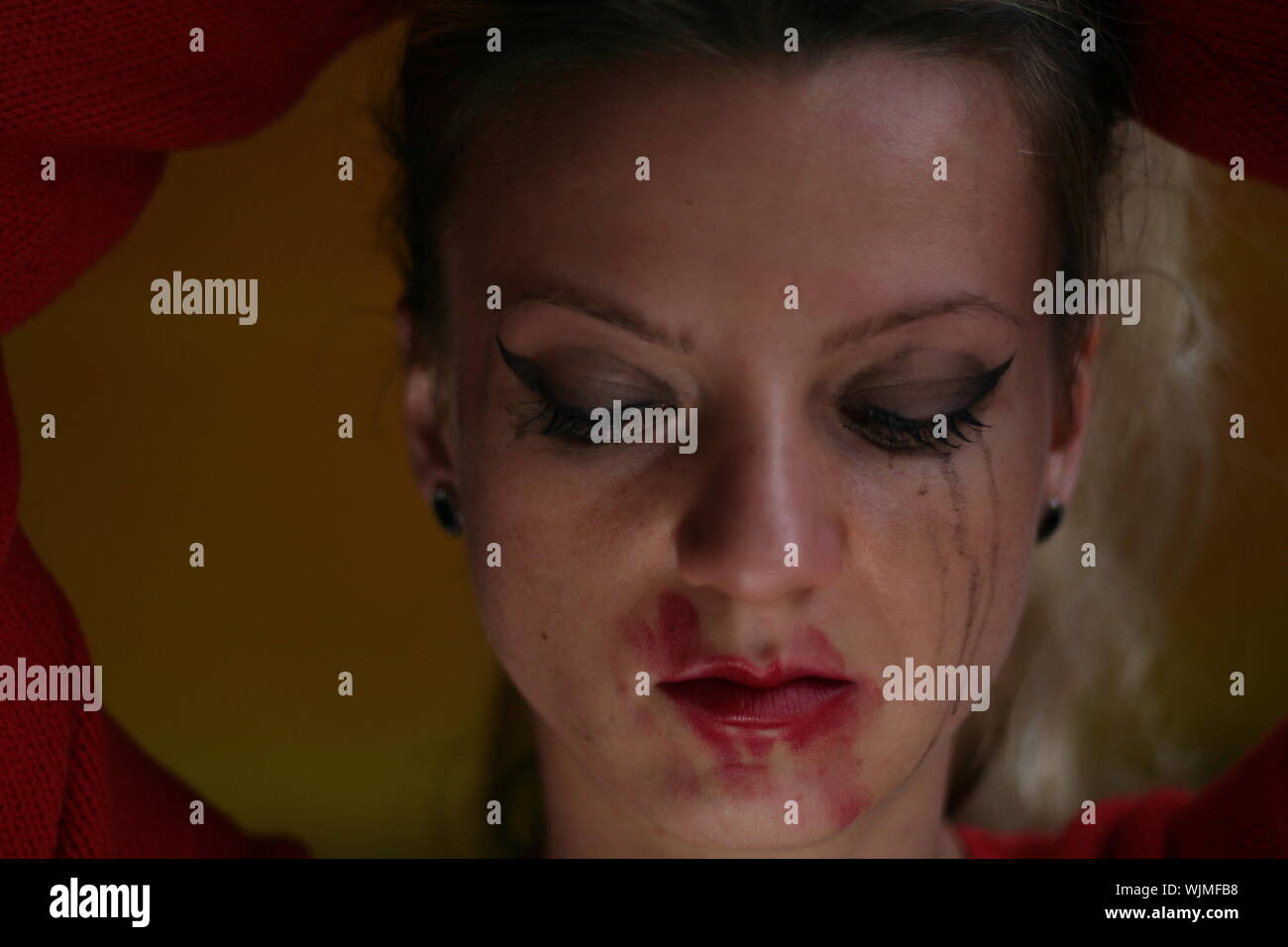 Messy lipstick hi-res stock photography and images - Alamy