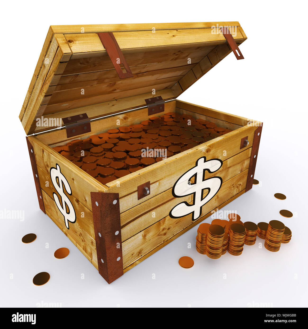 Dollar chest hi-res stock photography and images - Alamy