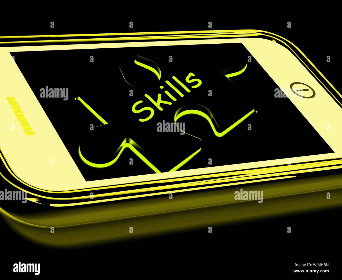 Skills Smartphone Meaning Knowledge Abilities And Competency Stock ...