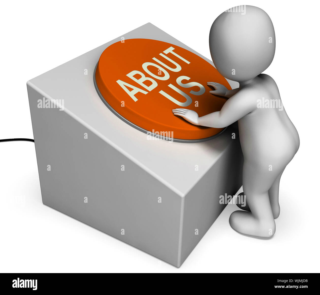 About Us Button Showing Introduction And Information Stock Photo - Alamy