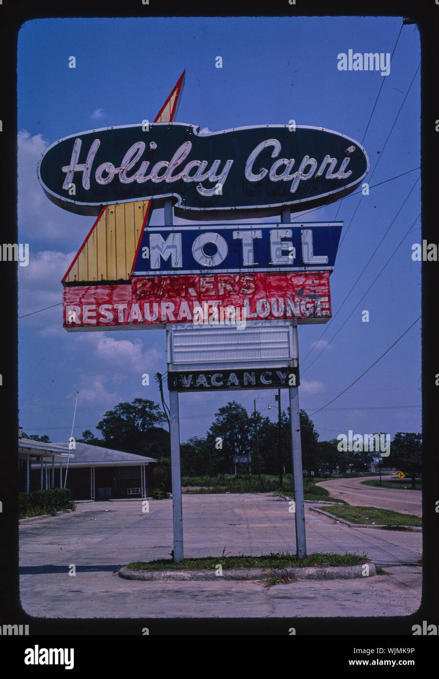 Holiday Capri Motel sign, Tallulah, Louisiana Stock Photo - Alamy