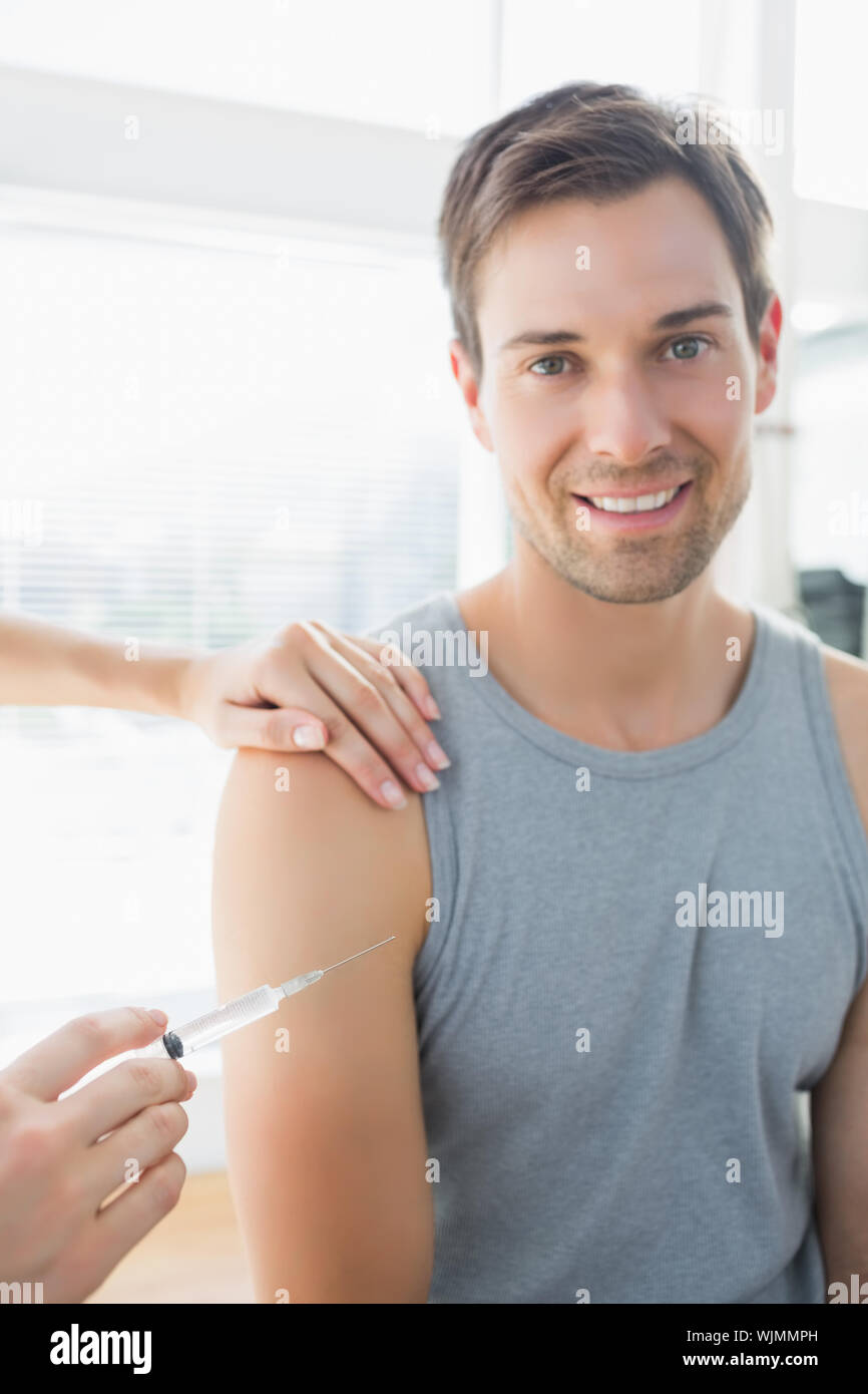 Being injected woman hi-res stock photography and images - Alamy