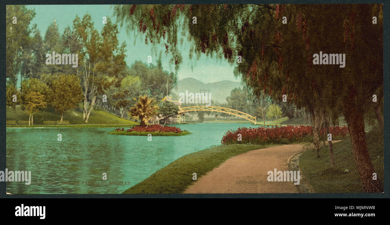 Hollenbeck Park, Los Angeles Stock Photo - Alamy