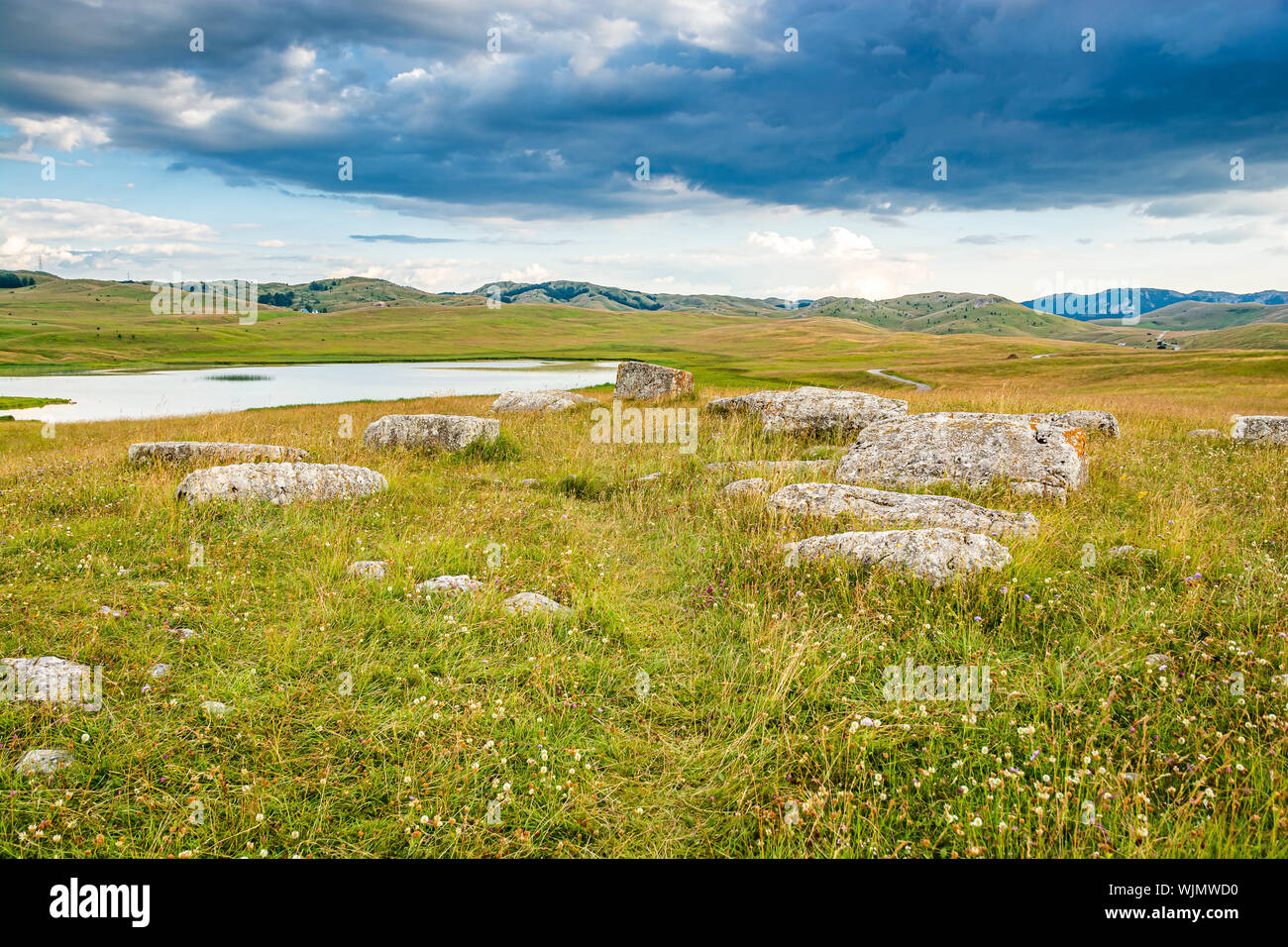 Old stecci in Novakovici, Durmitor, Montenegro, Europe Stock Photo - Alamy