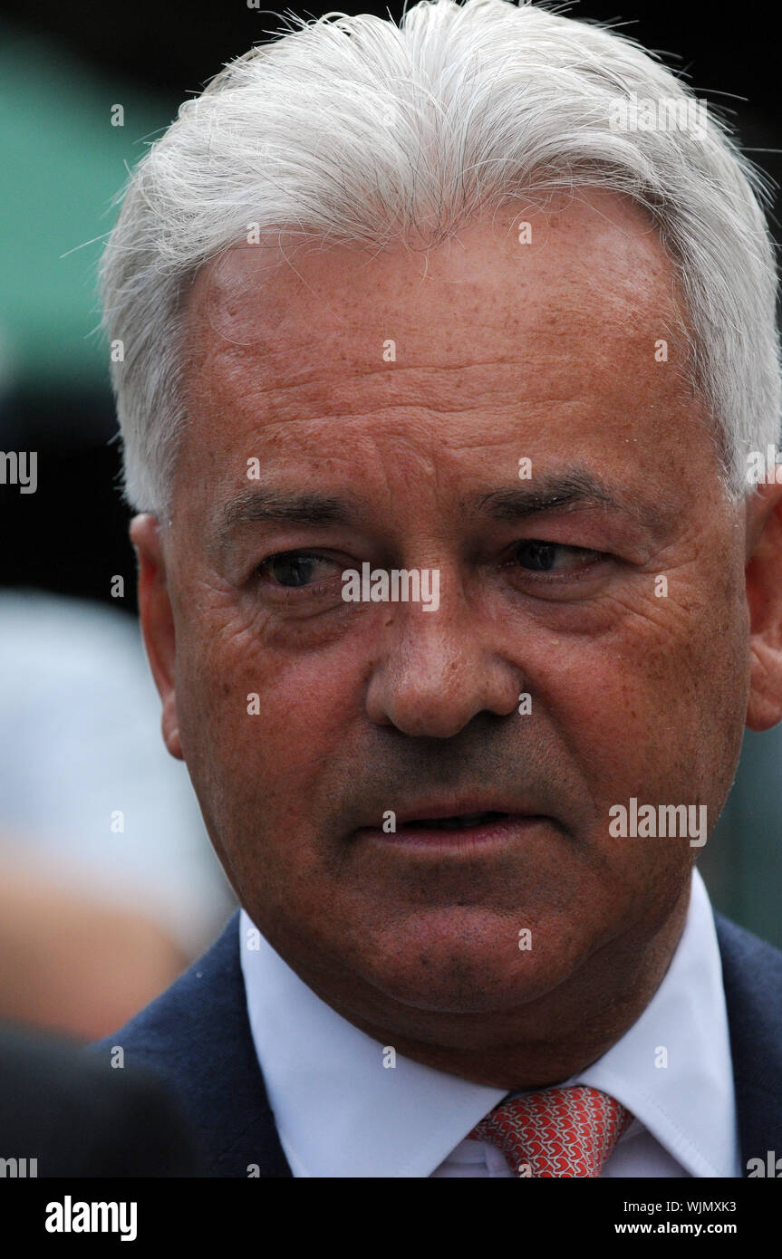 London, UK, 3 September 2019 Alan Duncan & Nigel Evans MP.Politicians ...