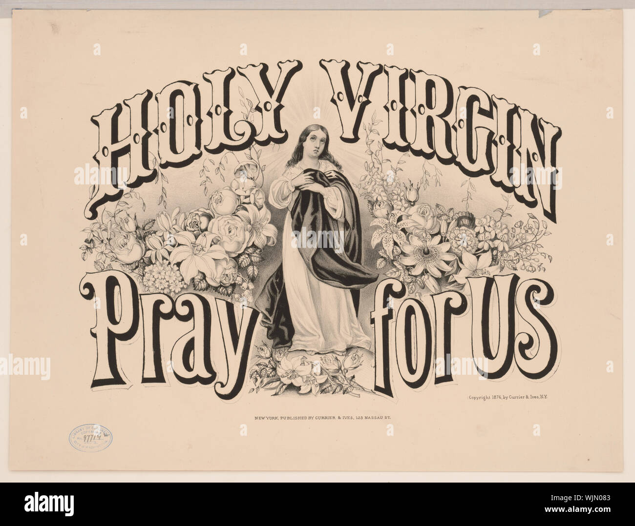 Holy virgin pray for us Stock Photo - Alamy