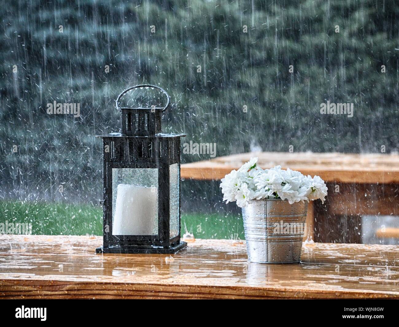 Left in the rain hi-res stock photography and images - Alamy