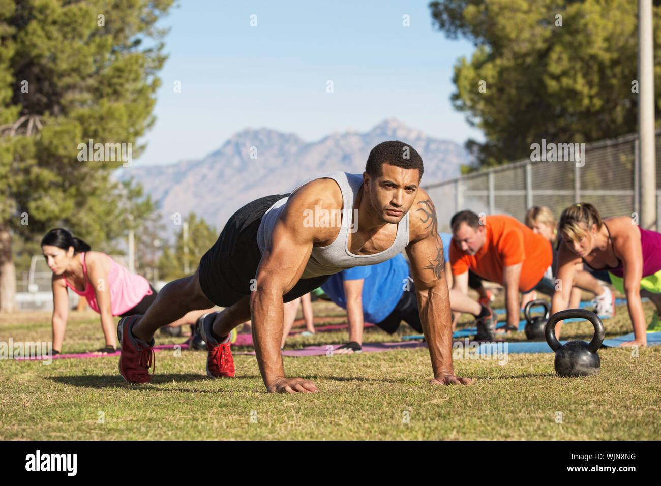 Muscular instructor hi-res stock photography and images - Alamy