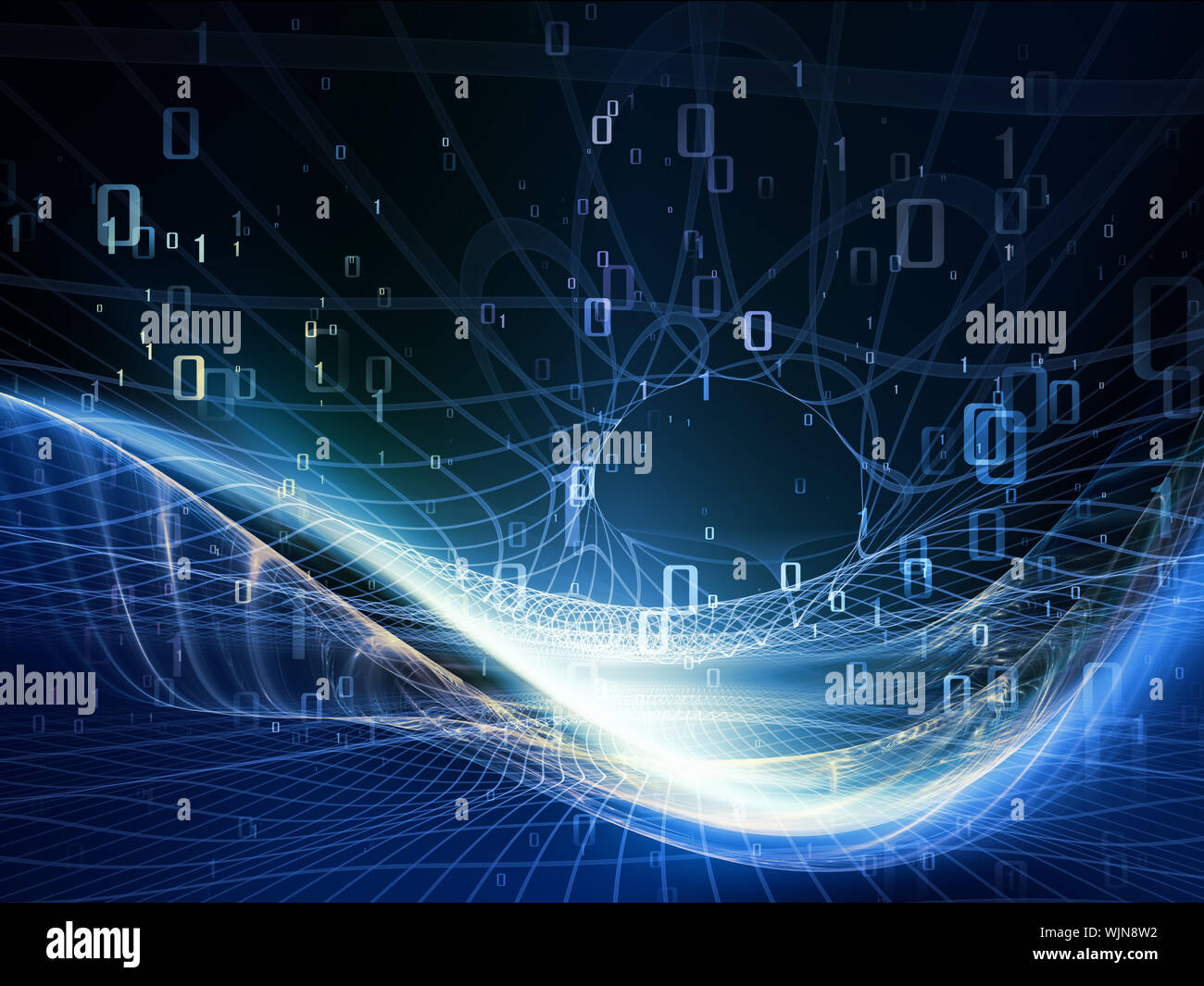 Fractal Realms series. Design composed of fractal elements, grids and ...