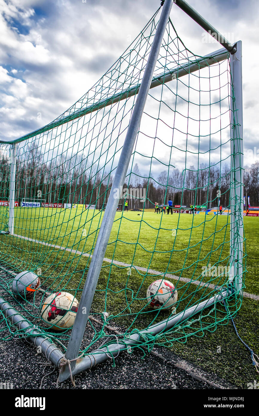 Soccer field soccer balls sports sport hi-res stock photography and ...