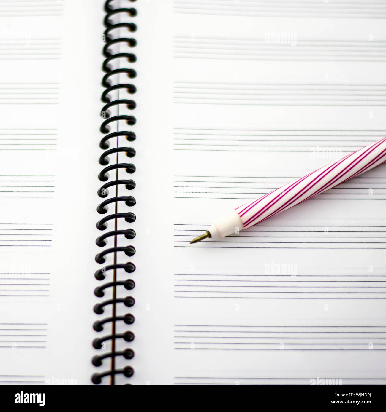 Music stave template blank stave hi-res stock photography and images ...