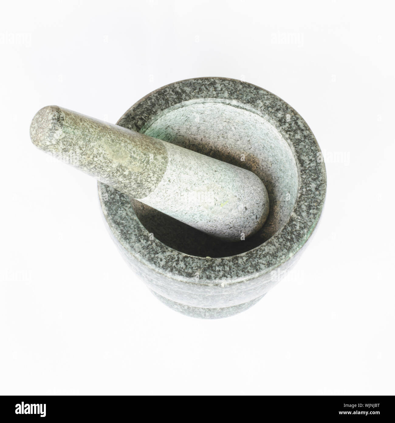 stone mortar isolated on white background Stock Photo - Alamy