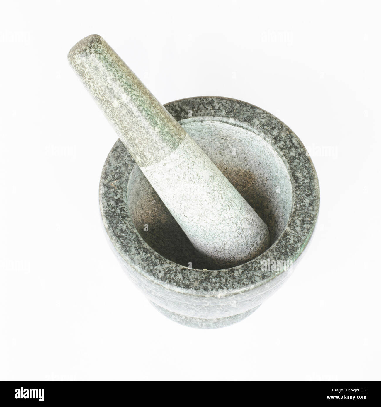 stone mortar isolated on white background Stock Photo - Alamy