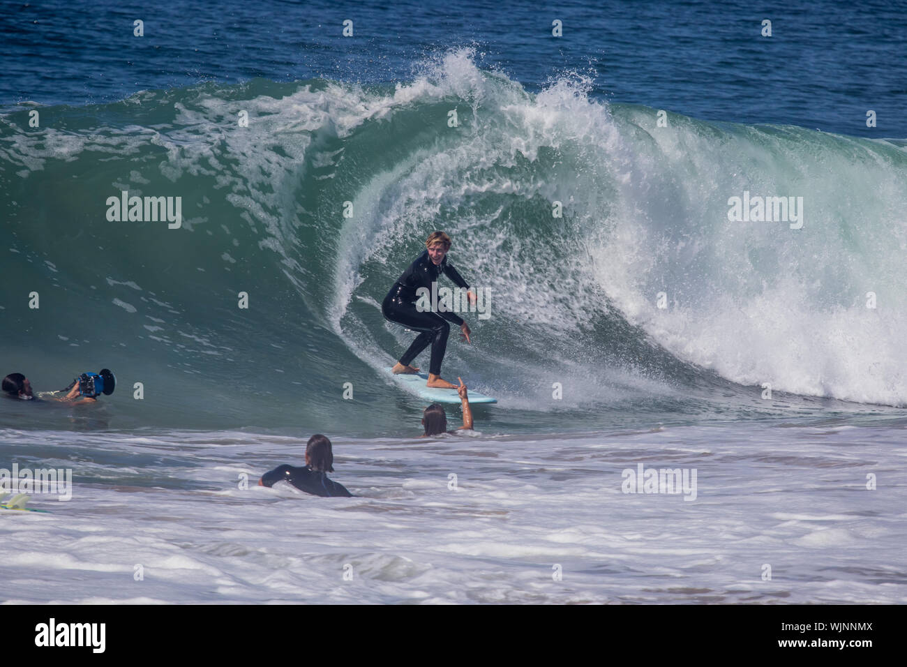 Wave poses at hi-res stock photography and images - Alamy