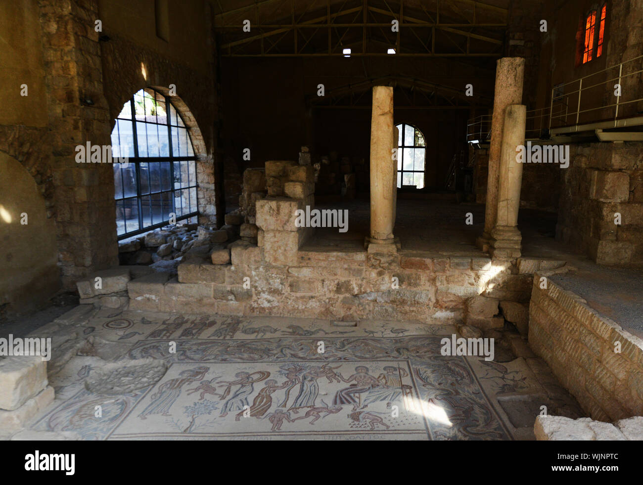 The archaeological park in Madaba Jordan Stock Photo - Alamy