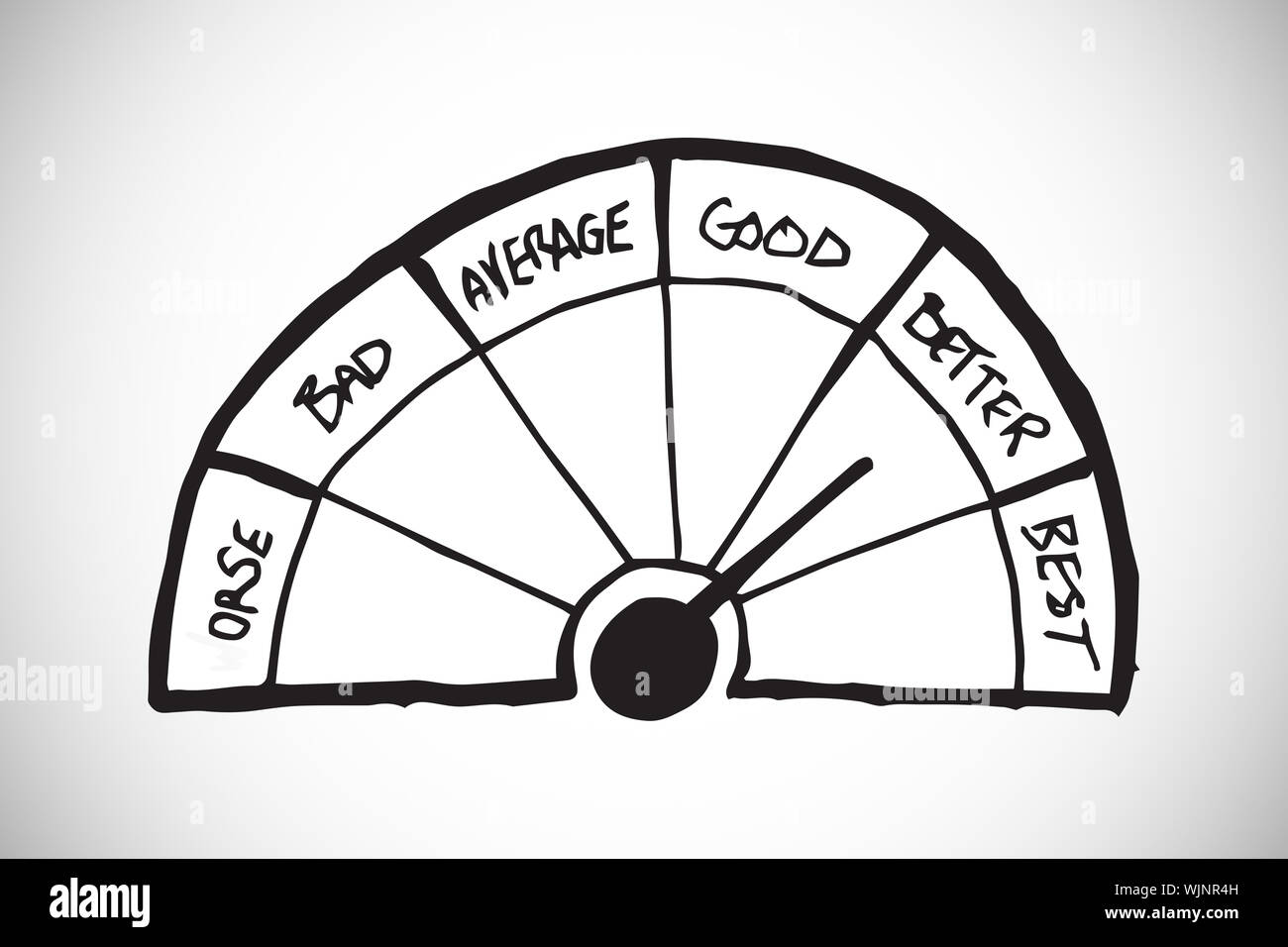 Like meter doodle against white background with vignette Stock Photo ...